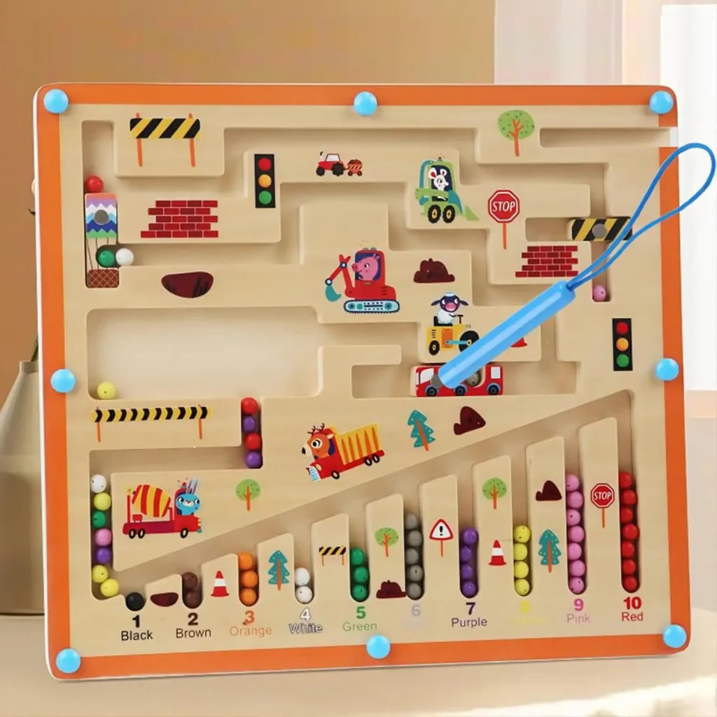 Magnetic Wooden Puzzle Activity Board - TOYSTER.SG – Toyster Singapore